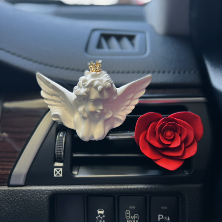 Angel Rose Aroma Stone Diffuser with Essential Oil Car Freshener Deco ...