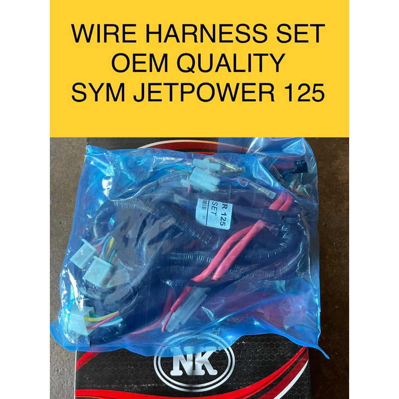 JETPOWER WIRING SET WIRE HARNESS SET OEM QUALITY FOR SYM JETPOWER ...