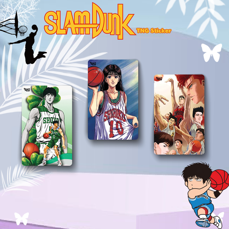 SLAM DUNK TNG Pelekat - Tng Touch N Go/Bank kad pelekat pelindung (Beli ...