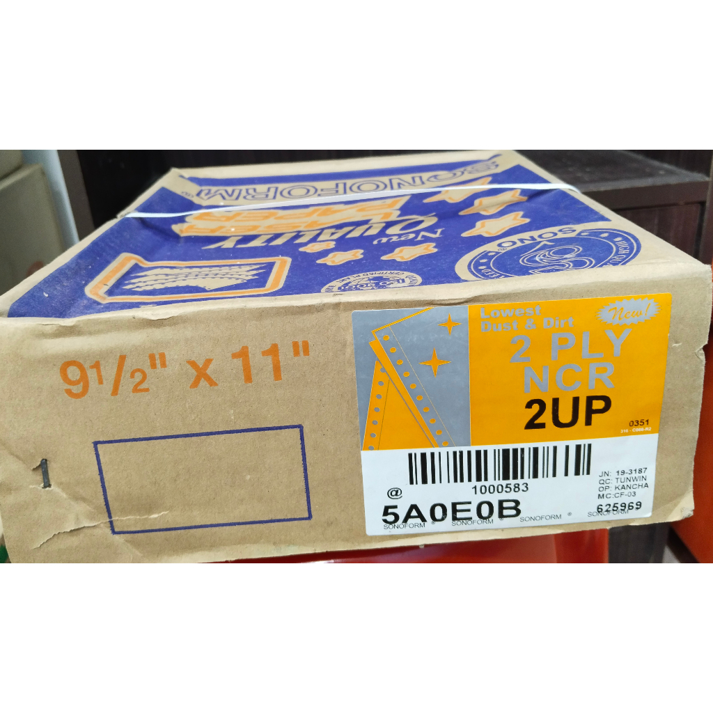 READY STOCK SONOFORM COMPUTER FORM 2PLY 2 UP NCR WHITE 500 SHEETS A4 ...