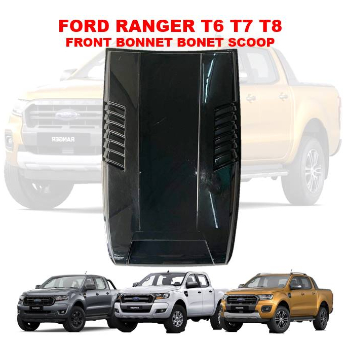Ford Ranger T6 T7 T8 2012+ Big V6 Front Bonnet Bonet Hood Scoop Cover ...