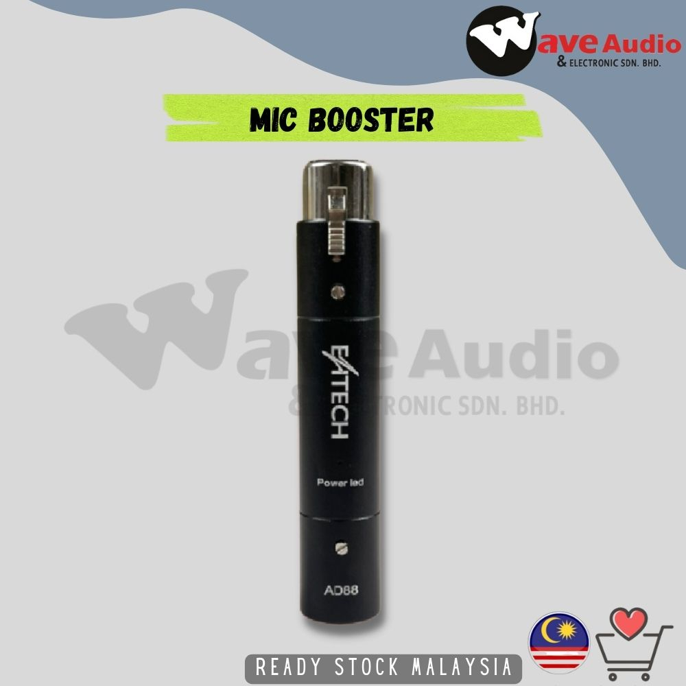 EZITECH MIC BOOSTER AD88 Compact Dynamic Microphone Booster with High ...