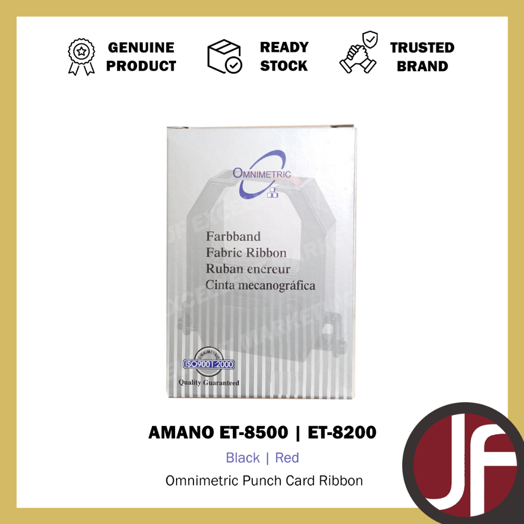 AMANO Punch Card Ribbon ET-5800/ET-8200 (Black/Red) | Shopee Malaysia
