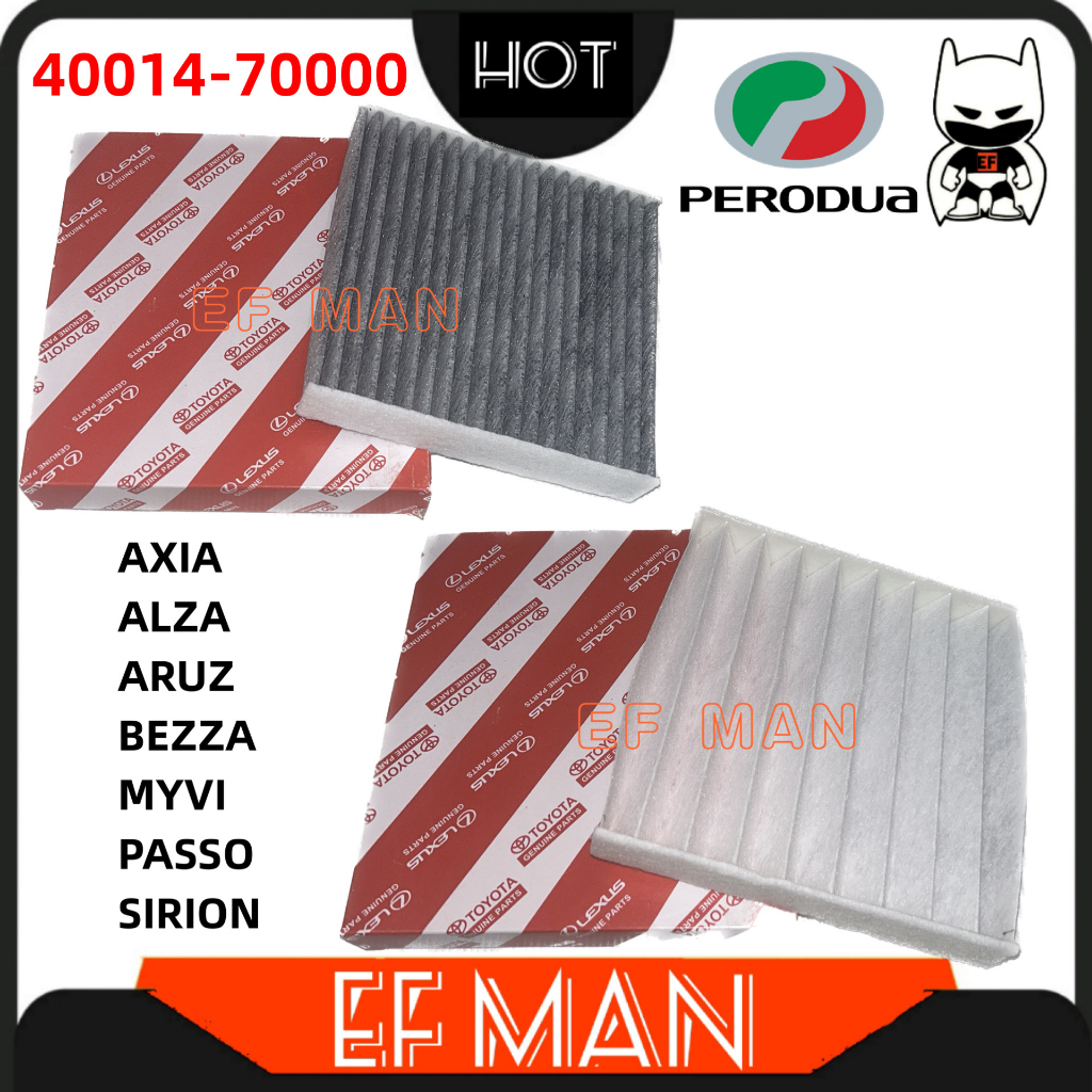 CARBON WHITE Cabin Air Cond Filter Perodua Alza Axia Bezza Aruz Myvi ...