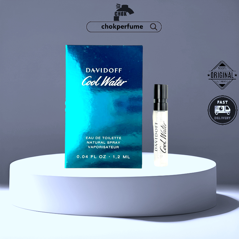 Davidoff Cool Water For Men EDT 1ml Perfume Sample Vial (M) | Shopee ...