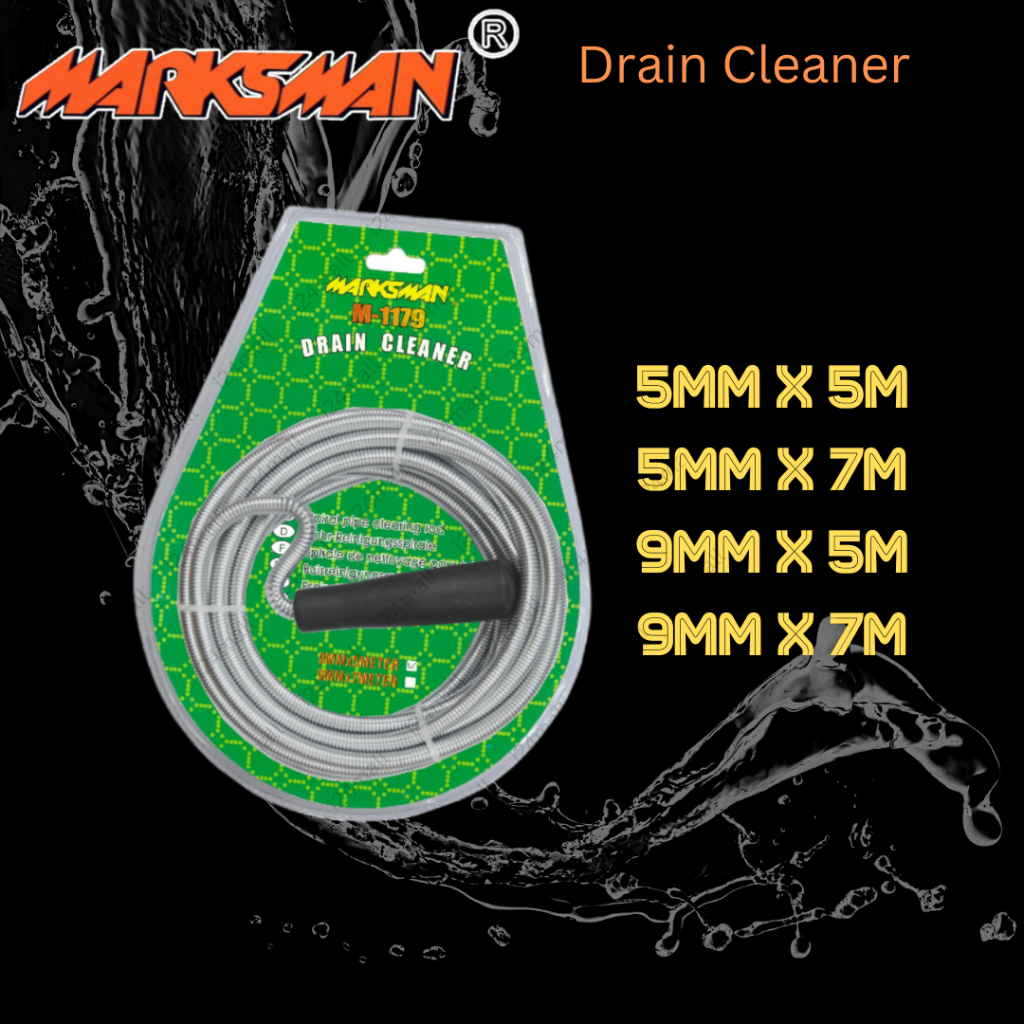 Marksman Drain Cleaner Spring With Handle Pipe Cleaner Spiral Pipe ...