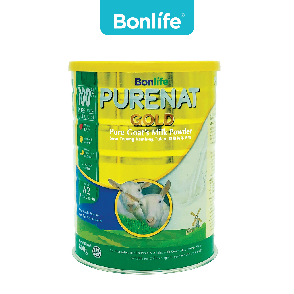 Bonlife Purenat Gold Goat Milk Powder Probiotic Omega 3,6,9 Protien Milk Powder For Kids 1 Year ...
