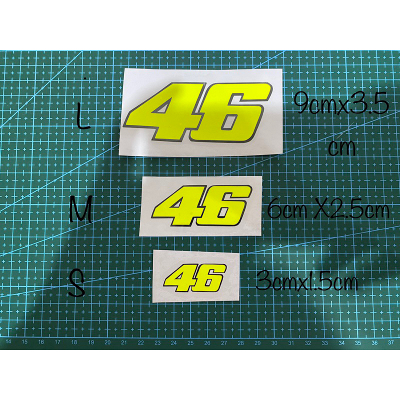 sticker cutting 46 Rossi Valentino Rossi 46 (oracal) | Shopee Malaysia
