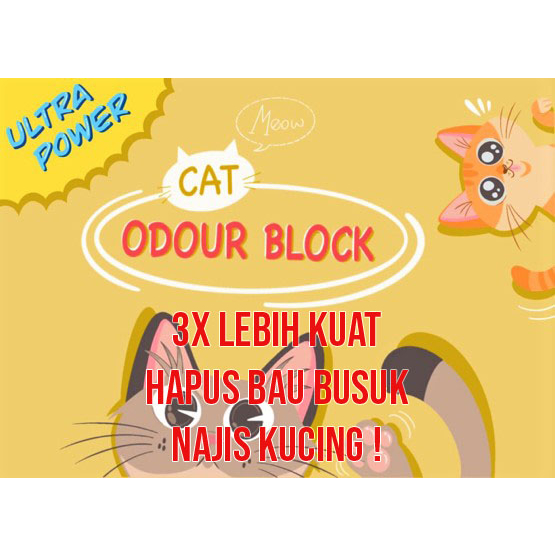 CAT ODOUR BLOCK ‼️ (Ultra Power) ‼️Hapus Bau Kucing / Halau Kucing ...