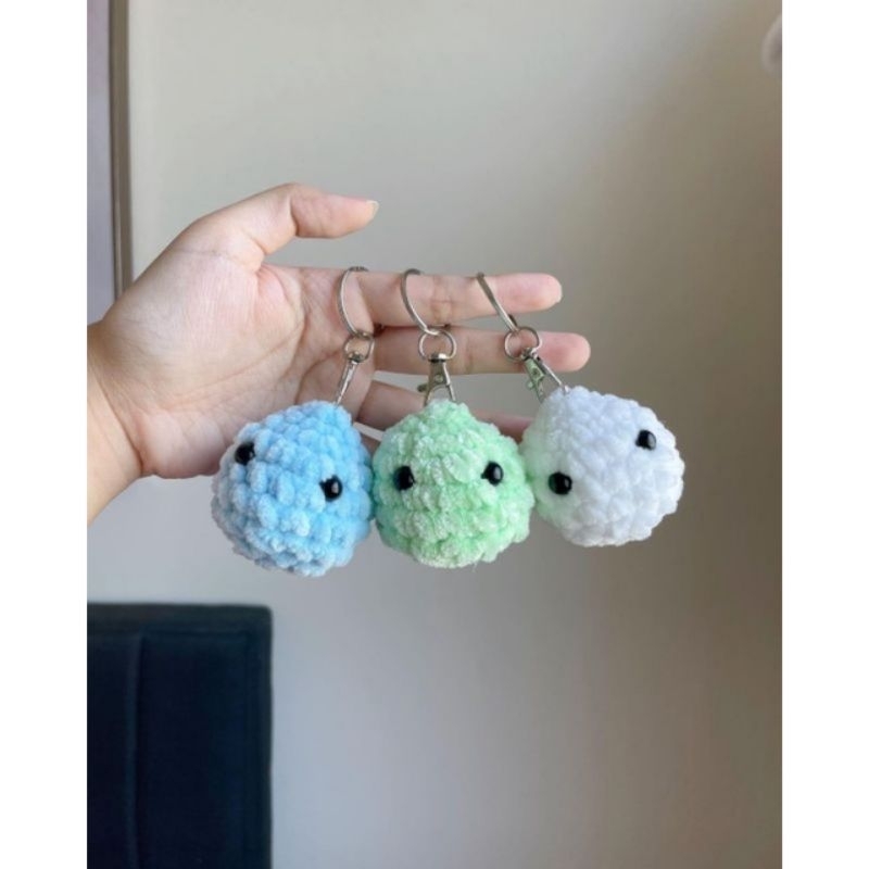 stress ball keychains handmade amigurumi cute tiktok anxiety ball ...