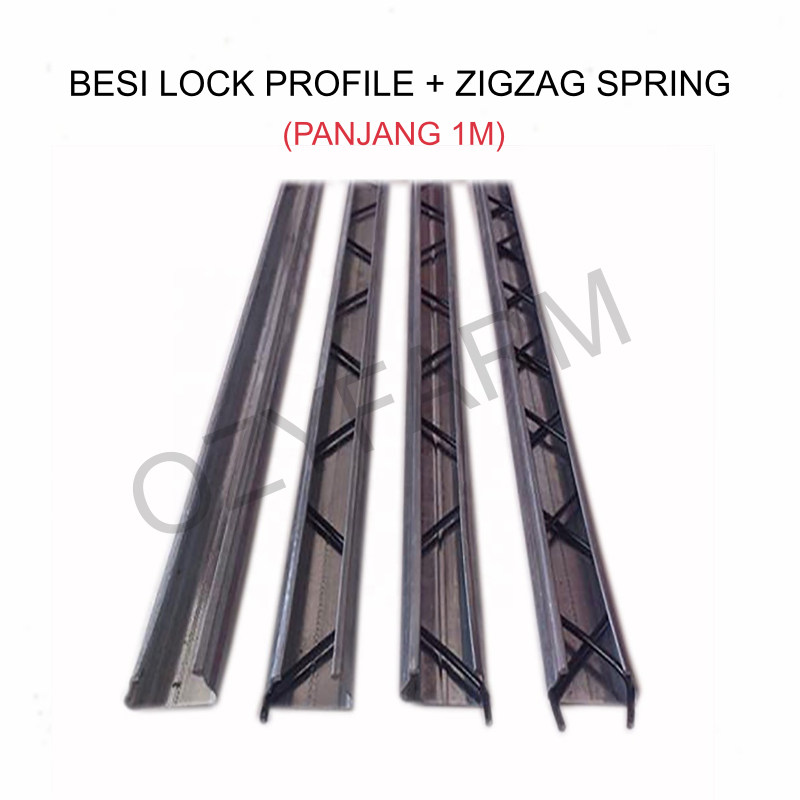 Besi galvanized lock profile channel greenhouse spring zigzag wire1M ...