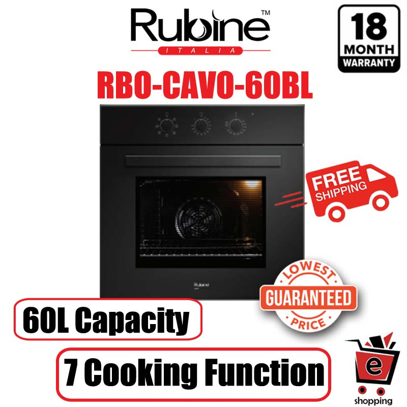 Rubine Built-In Oven RBO-CAVO-60BL Free Shipping/Authorised Seller/内置烤箱 | Shopee Malaysia