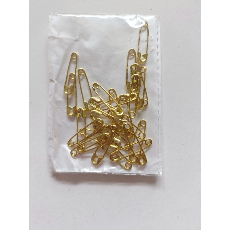 Gold Safety Pin (2cm)/ Pin Keselamatan(24pcs) | Shopee Malaysia