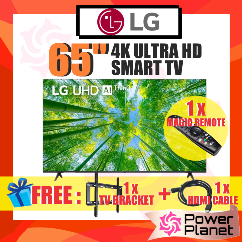 [FREE TV BRACKET & HDMI CABLE] LG 65" Active HDR Smart 4K UHD TV ...