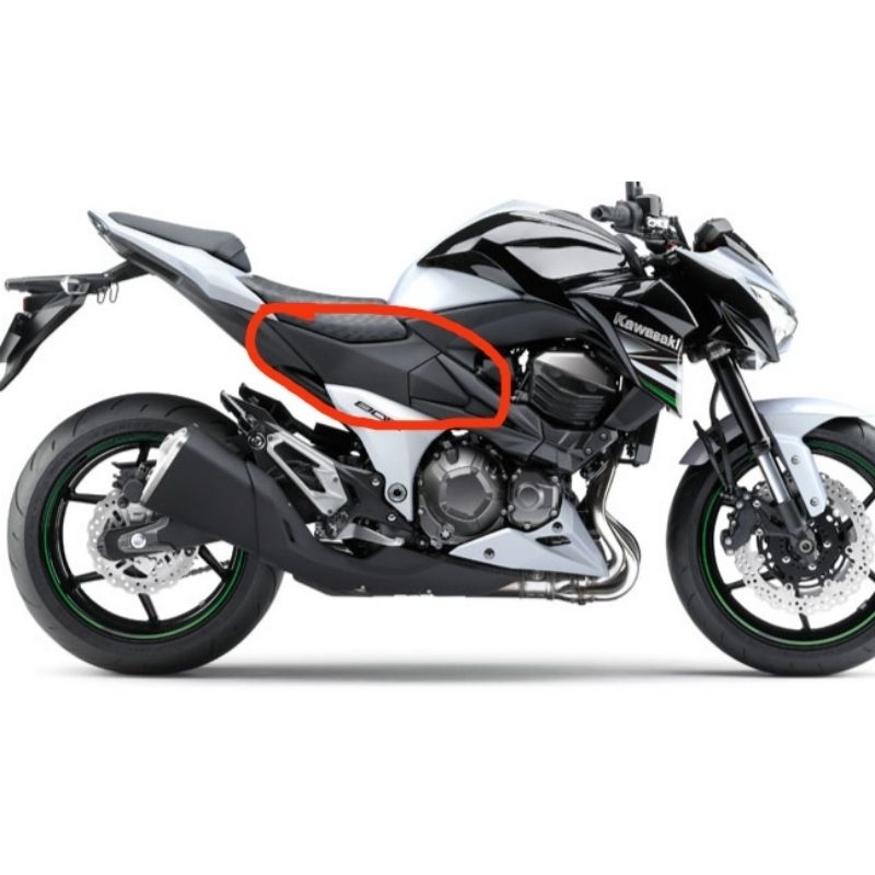 Kawasaki Z800 cover side RH. inner panel kanan / cover kanan | Shopee ...