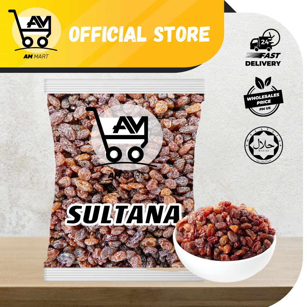 🌙RAYA SALE Kismis Sultana Raisin TANPA BIJI #100g #250g #500g #1kg ...