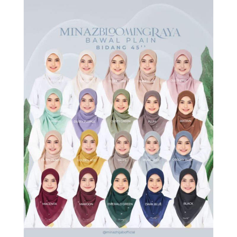 Minaz Blooming Raya(Plain) | Shopee Malaysia