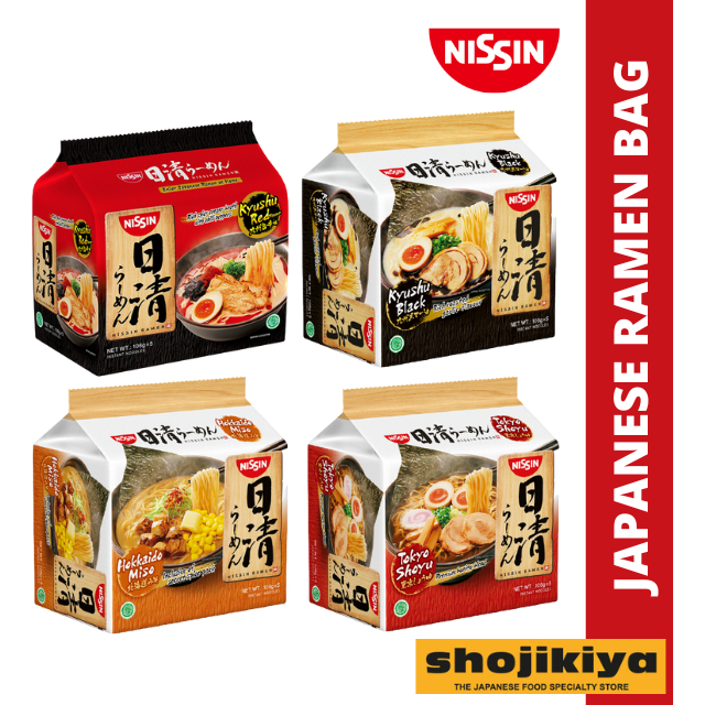 Nissin Japanese Ramen - Hokkaido Miso/Tokyo Shoyu/Kyushu Black/Red ...