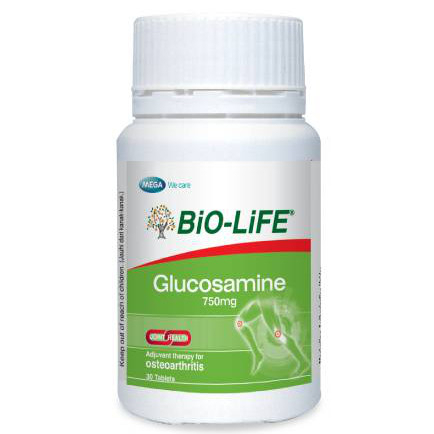 BIO-LIFE GLUCOSAMINE 750MG TAB 30'S | 100'S (BIOLIFE) | Shopee Malaysia