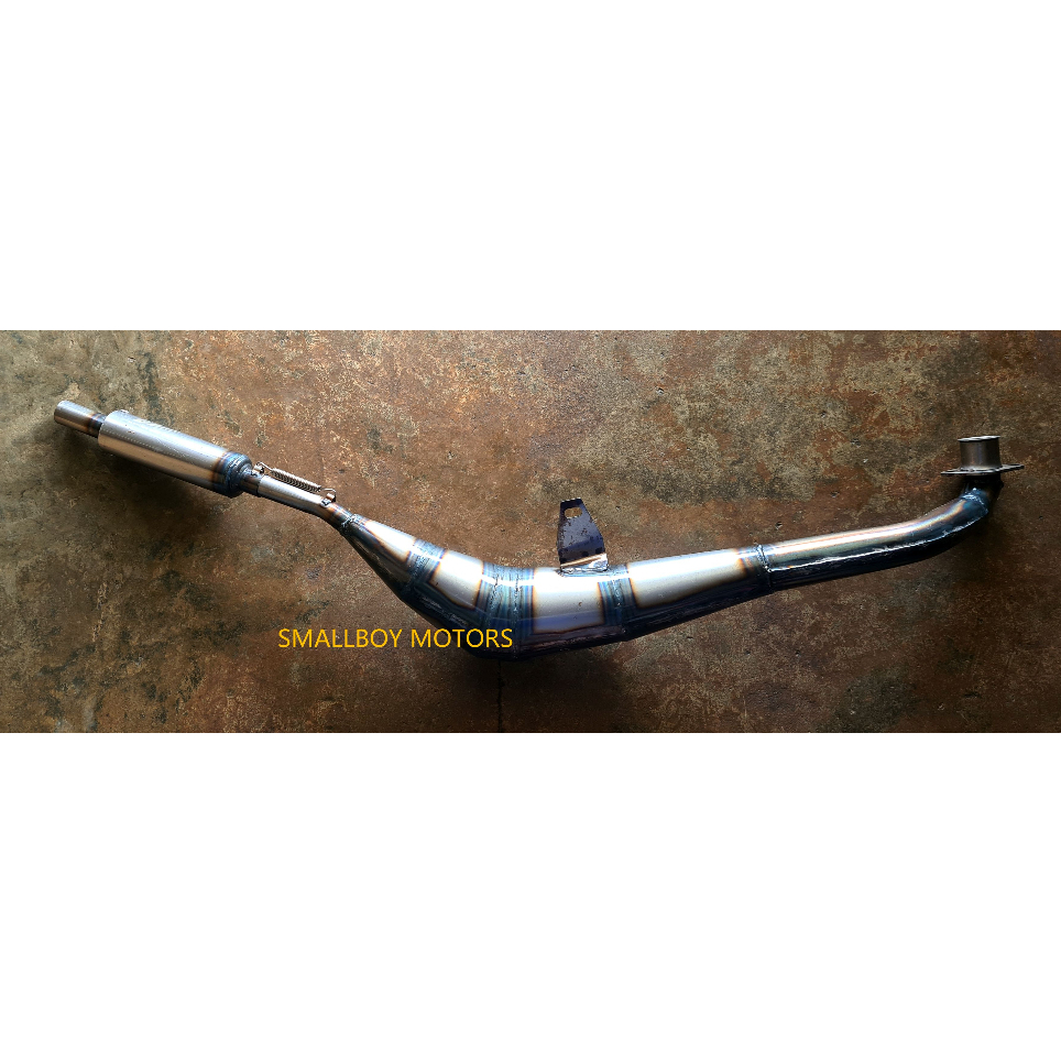 YAMAHA Y110 SS1 PIPE ON OPEN RACING CHAMBER EXHAUST EKZOS RACING OPEN ...