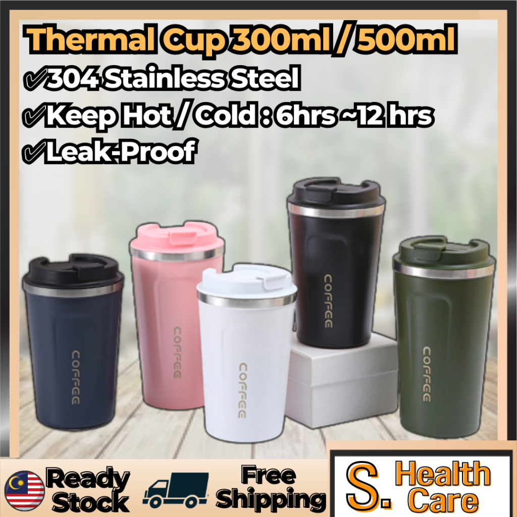 Thermos Cup Stainless Steel Coffee Mug Tumbler Termos Cup 380ml/500ml ...