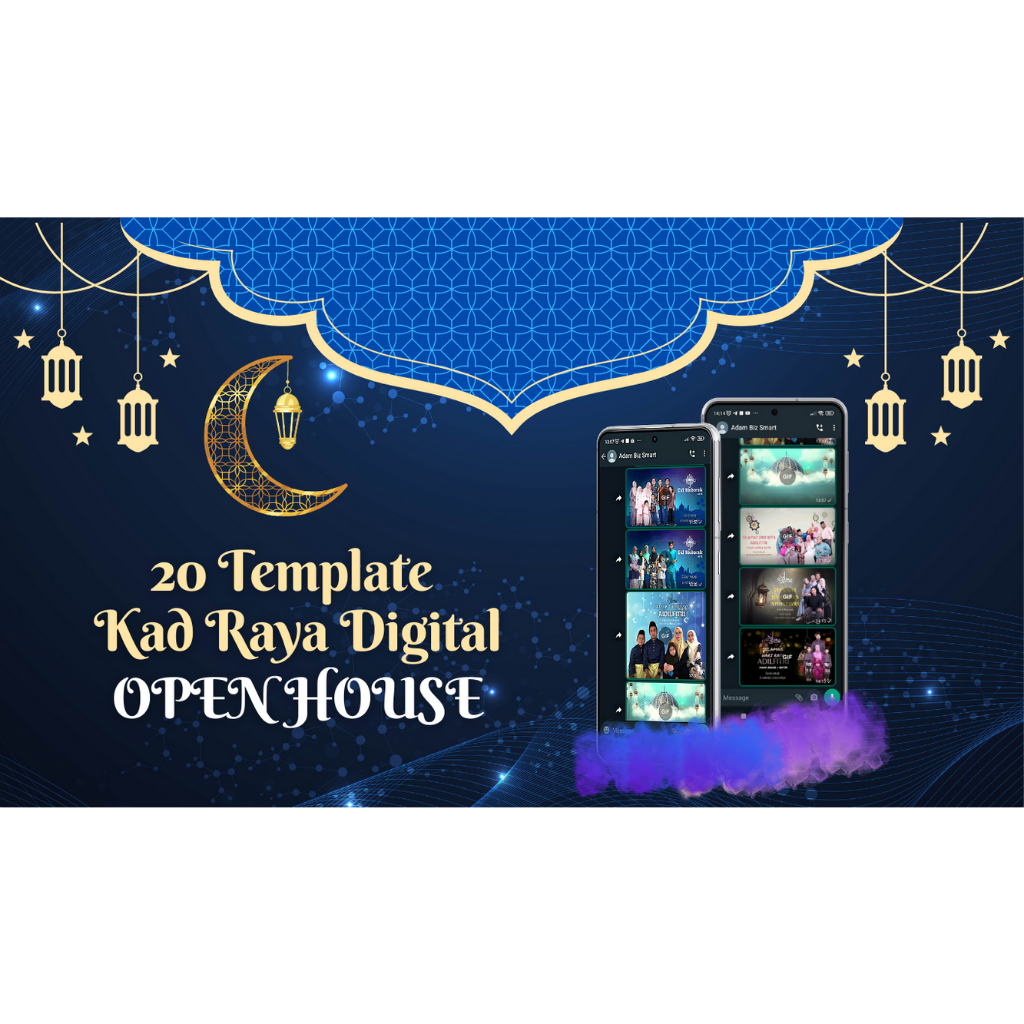 TEMPLATE KAD DIGITAL OPEN HOUSE RAYA | Shopee Malaysia