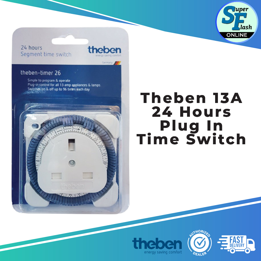THEBEN 13A 24 Hours Plug In Time Switch | Shopee Malaysia