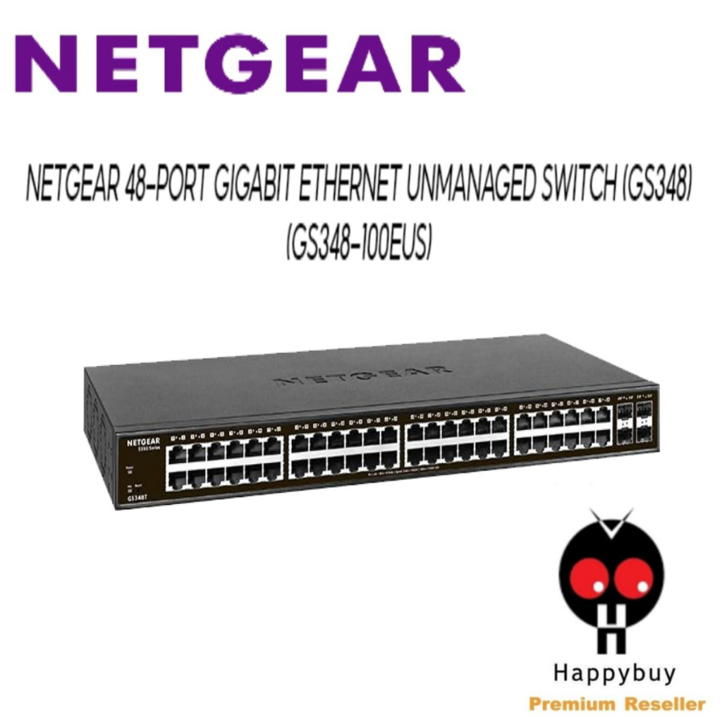 NETGEAR 48-Port Gigabit Ethernet Unmanaged Switch (GS348) - (GS348 ...