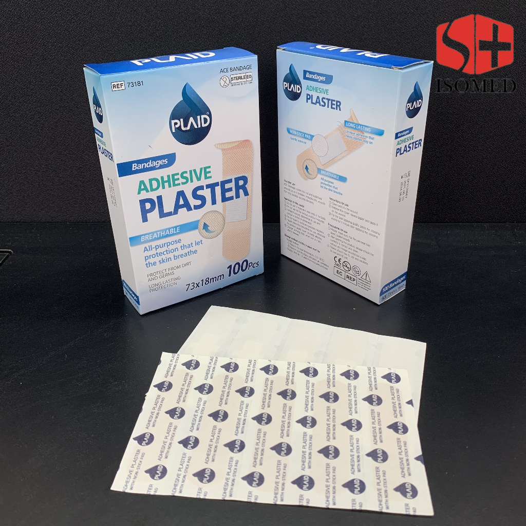 PLAID Adhesive Plaster Waterproof 100pcs | Shopee Malaysia