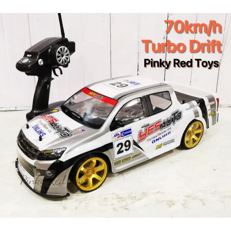 TURBO 4WD RC Car DRIFT HILUXX DMAXx 2.4g 9v scale 1.10 70km/h big saiz ...