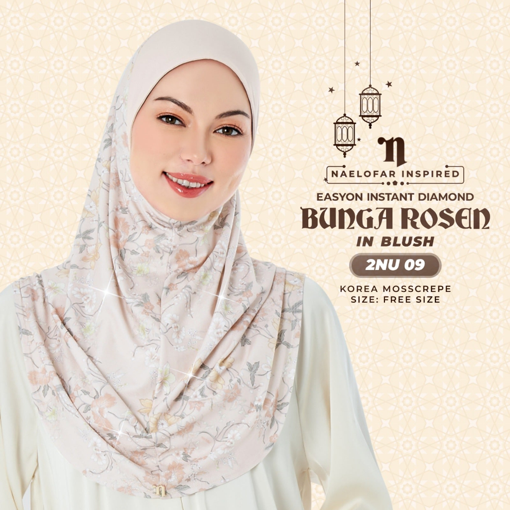 Tudung Sarung Bunga Rosen [NA, NQ, FA, NU] | Shopee Malaysia