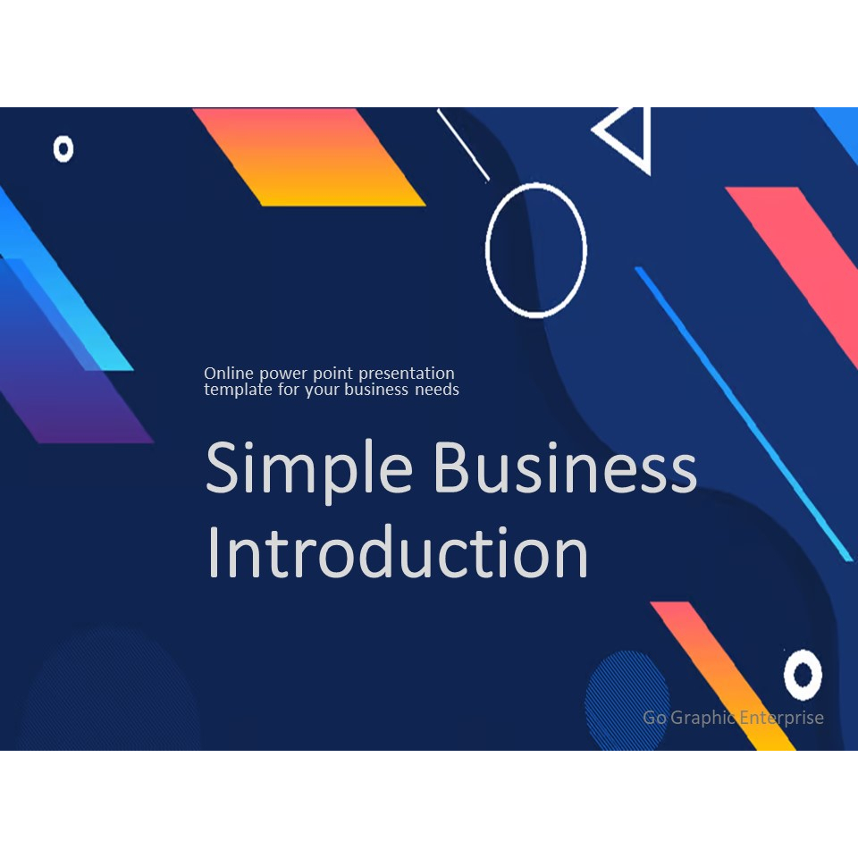Power point template - Simple business introduction (6 slide) | Shopee ...