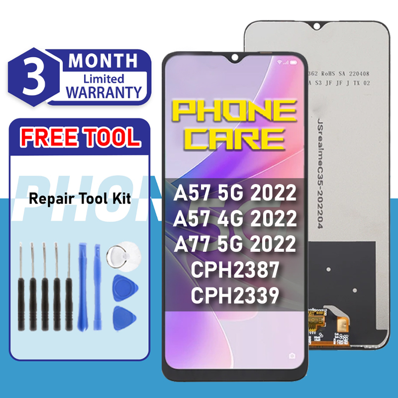 COMPATIBLE FOR OPPO A57 5G 2022 CPH2387/A77 5G 2022 CPH2339/ A57E LCD ...