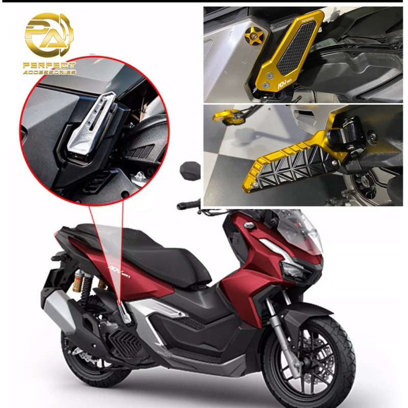 Honda ADV 160 ADV160 REAR FOOTREST COVER Motorcycle Accessories Rear ...
