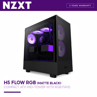NZXT H5 FLOW / H5 FLOW RGB Compact Mid-tower Airflow Gaming Case ...