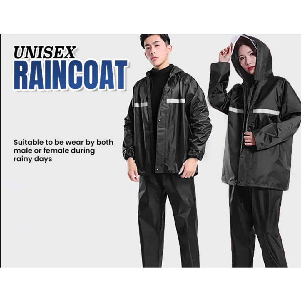 Raincoat Set Motorcycle Rain Jacket With Pants Waterproof Unisex ...