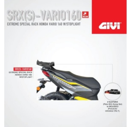 GIVI HEAVY DUTY RACK SRX(S)-VARIO160/ADV160 LED STOP LIGHT | Shopee ...