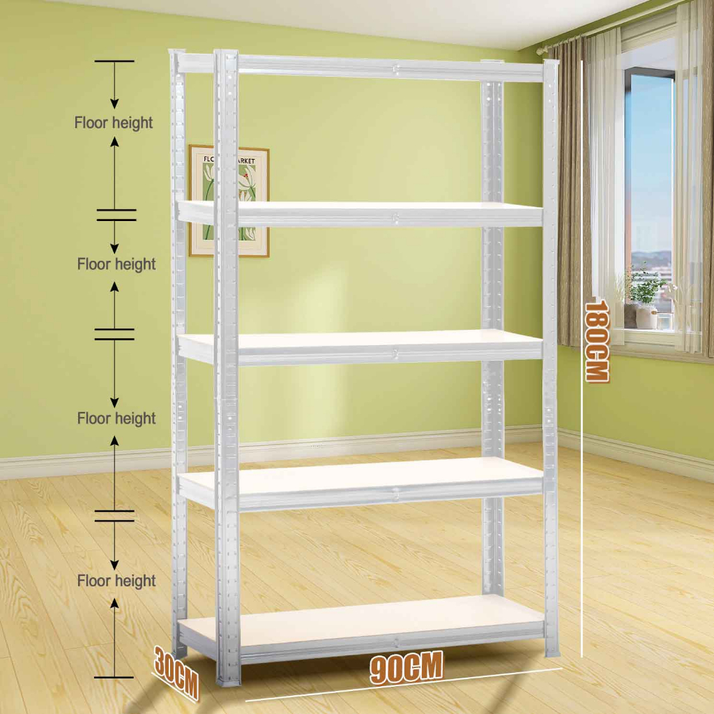 Adjustable 4/5 Layer Boltless Rack Shelf Rack Storage Rack Home kitchen ...