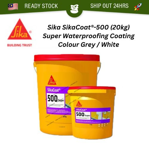 SikaCoat®-500 / 555 Super Waterproofing Coating 20KG White&Grey Leakage ...