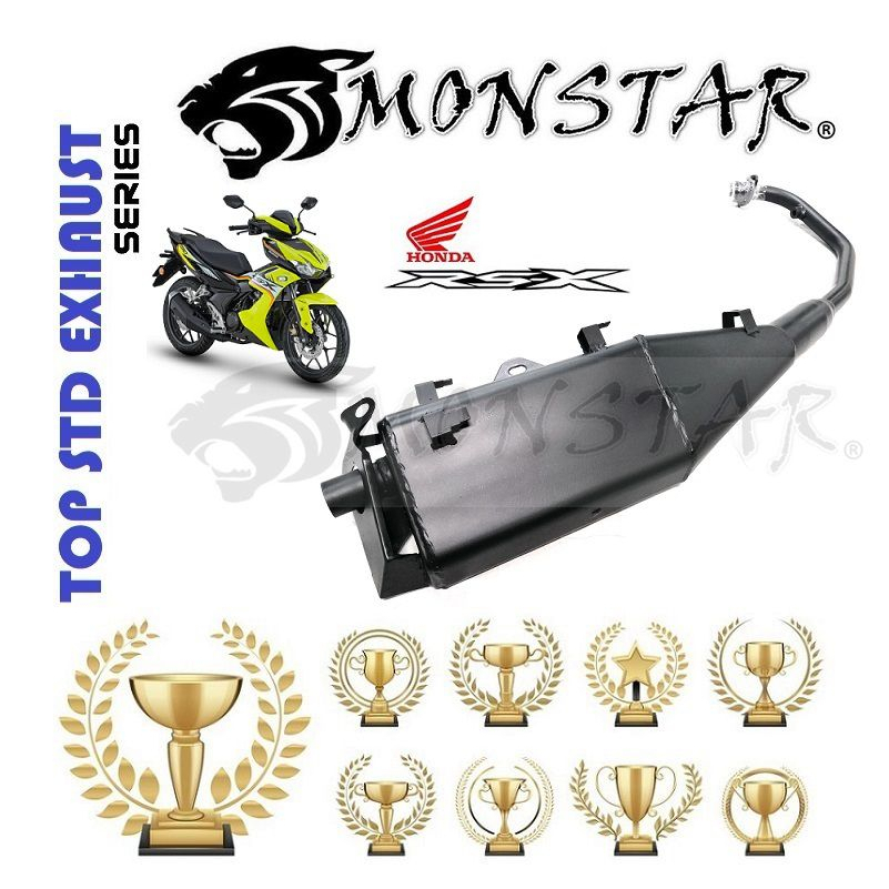 Exhaust standard EJM exzos muffler original RS-X Ekzos Std RS150 RSX ...