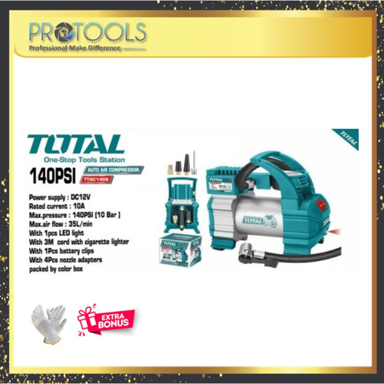 Total Auto Air Compressor TTAC1406 12v | Shopee Malaysia