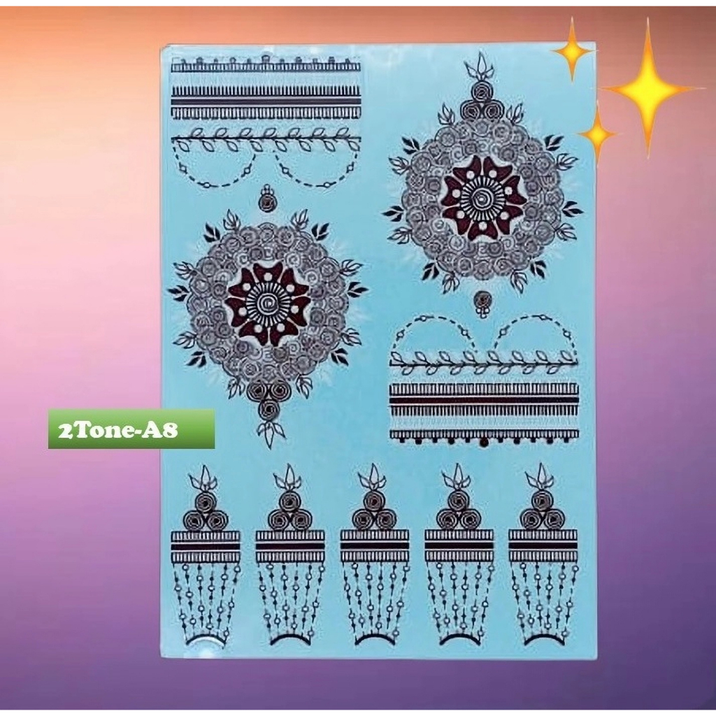 INAI 3D Pelekat HENNA Sticker inai viral Segera Pelekat Pengantin Inai ...