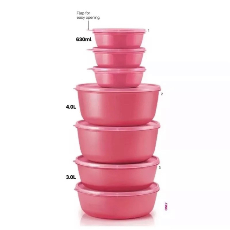 Tupperware Modular Bowl 630ml / 4.0L | Shopee Malaysia
