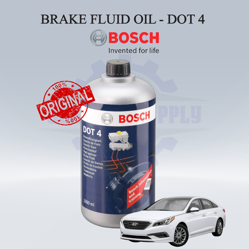 BOSCH BRAKE FLUID OIL DOT 4 ORIGINAL (1L) - 1987479107 | Shopee Malaysia