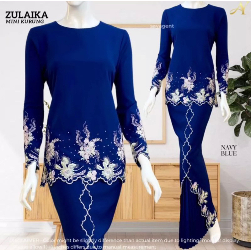 Kurung Sulam Modern zulaika | Shopee Malaysia