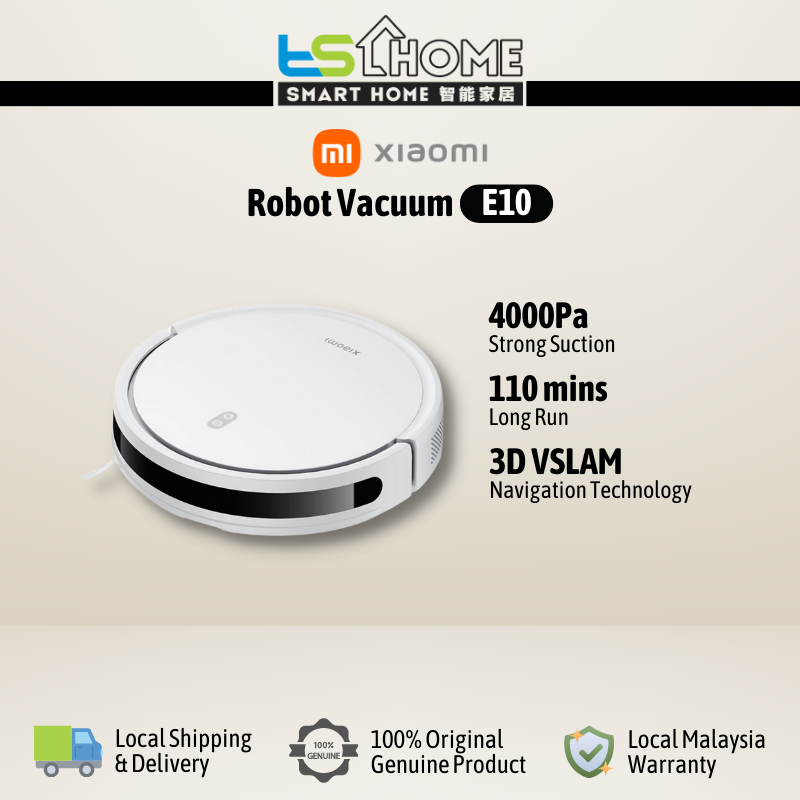 Xiaomi Mi Smart Robot Vacuum Cleaner Essential E10 4000pa Sweep + Mop ...