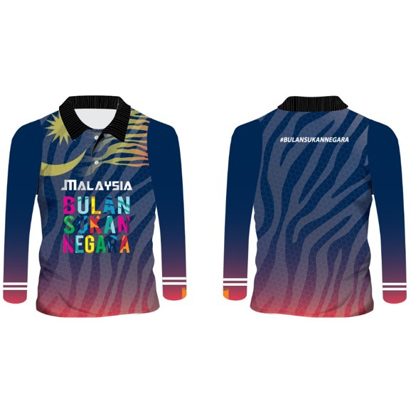 BULAN SUKAN NEGARA SUBLIMATION T-SHIRT (Short sleeve/ Long sleeve ...