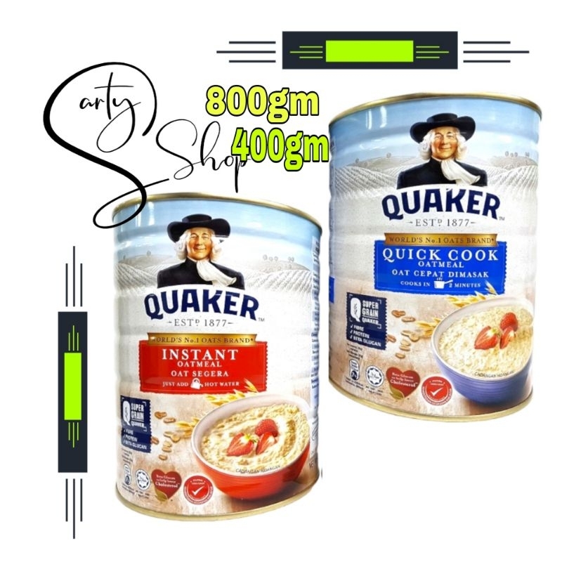 Quaker Instant/ Quick Cook Oat 400g/800g | Shopee Malaysia