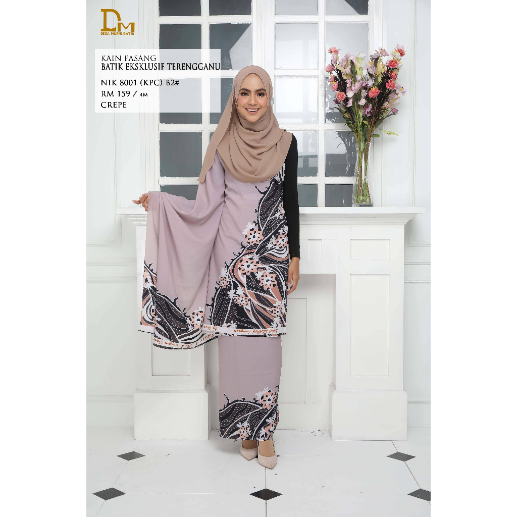 DESA MURNI BATIK - BATIK EKSKLUSIF TERENGGANU NIK 8001 🔥🔥🔥 | Shopee ...
