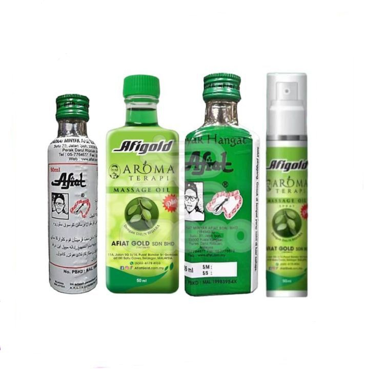 Afiat Minyak 50ml / Afiat Minyak Hangat 55ml / Afigold Massage Oil 50ml ...